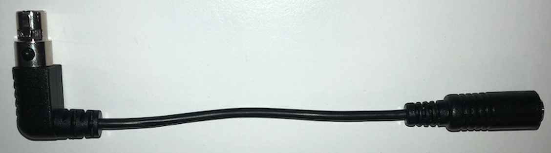 Angled Mini-XLR to mini-jack adapter (for Haivision Pro3 or Rack3/Rack
